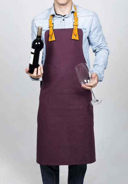 Linen apron with hand sewn Spanish horse shell straps / Blasco Artisan ...